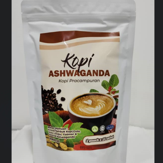 Kopi Ashwagandha Original Grad A+ Coffe Ready 15 Sachet | Shopee Malaysia