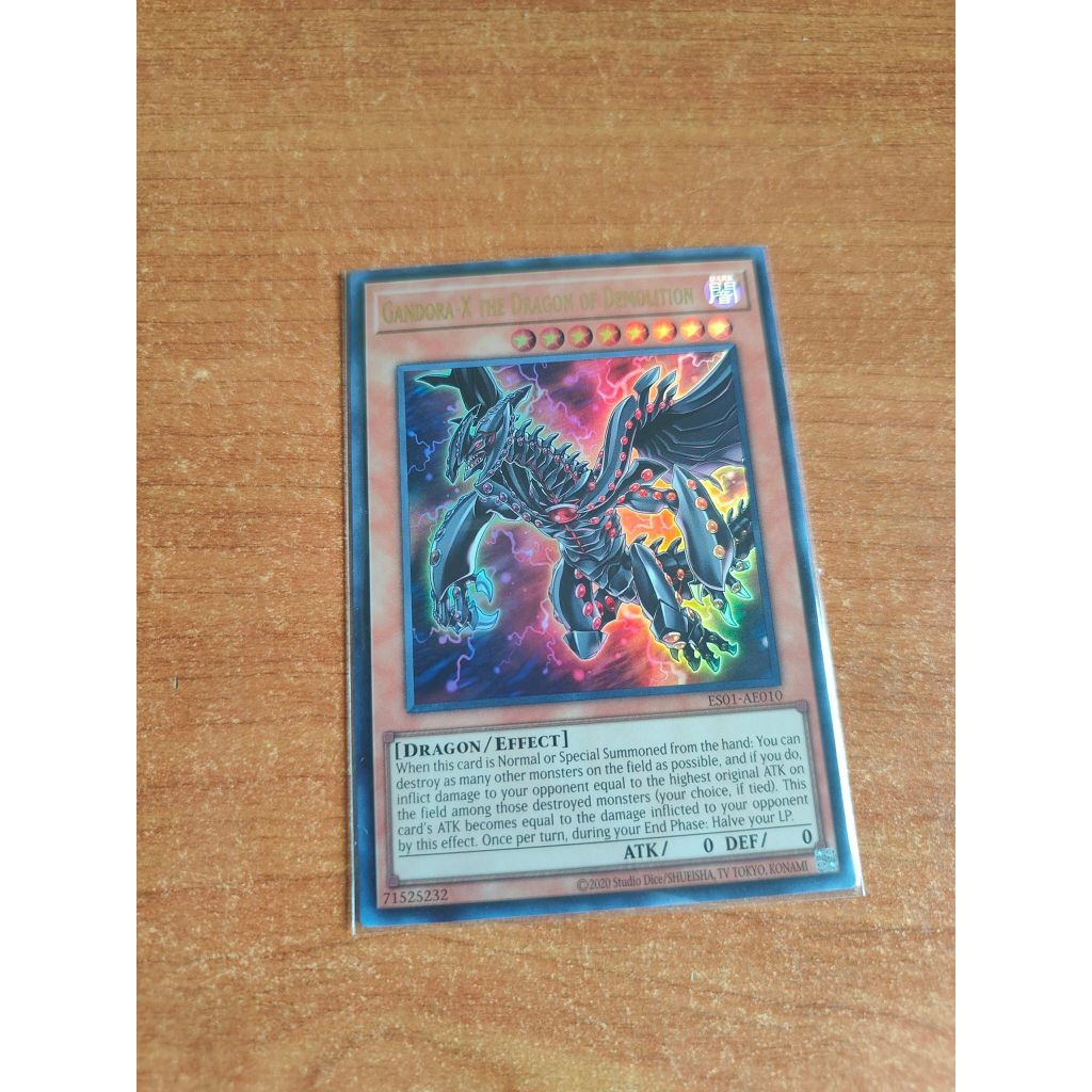 Yugioh: 20TH-JPC59 QCDB-JP011 ES01-AE010 Gandora-X the Dragon of Demolition (UPR/UR/UTR/SCR/QSCR ...