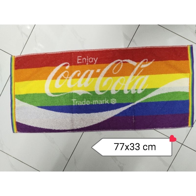 Coca Cola Coke Rainbow Towel | Shopee Malaysia