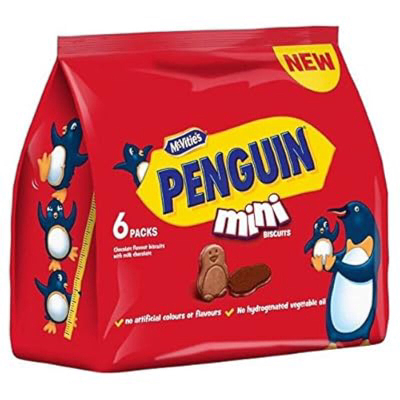 McVitie's Penguin Mini Milk Chocolate Biscuits 6pack x 19gram | Shopee ...
