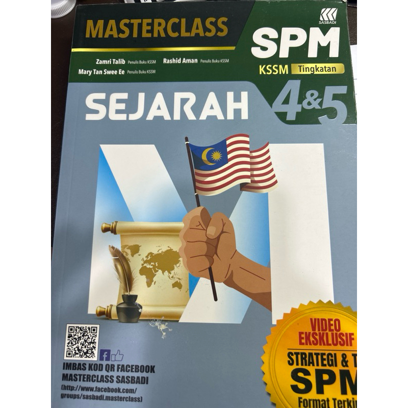 MASTERCLASS SPM MASTERCLASS SEJARAH TING 4&5 NEW BOOK KSSM masterclass ...