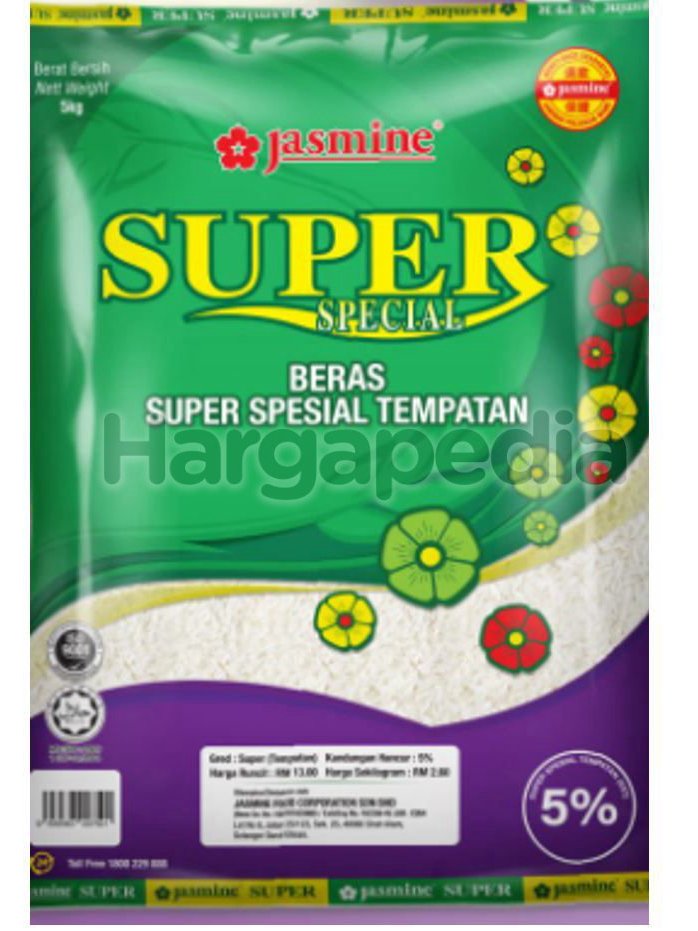 Jasmine Rice Beras Super Special Tempatan 5% 10kg (MIXED) | Shopee Malaysia
