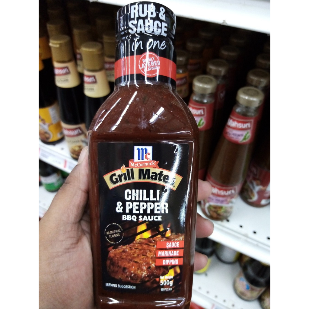 MC CORMICK GRILL MATES CHILLI & PEPPER BBQ SAUCE 500G | Shopee Malaysia