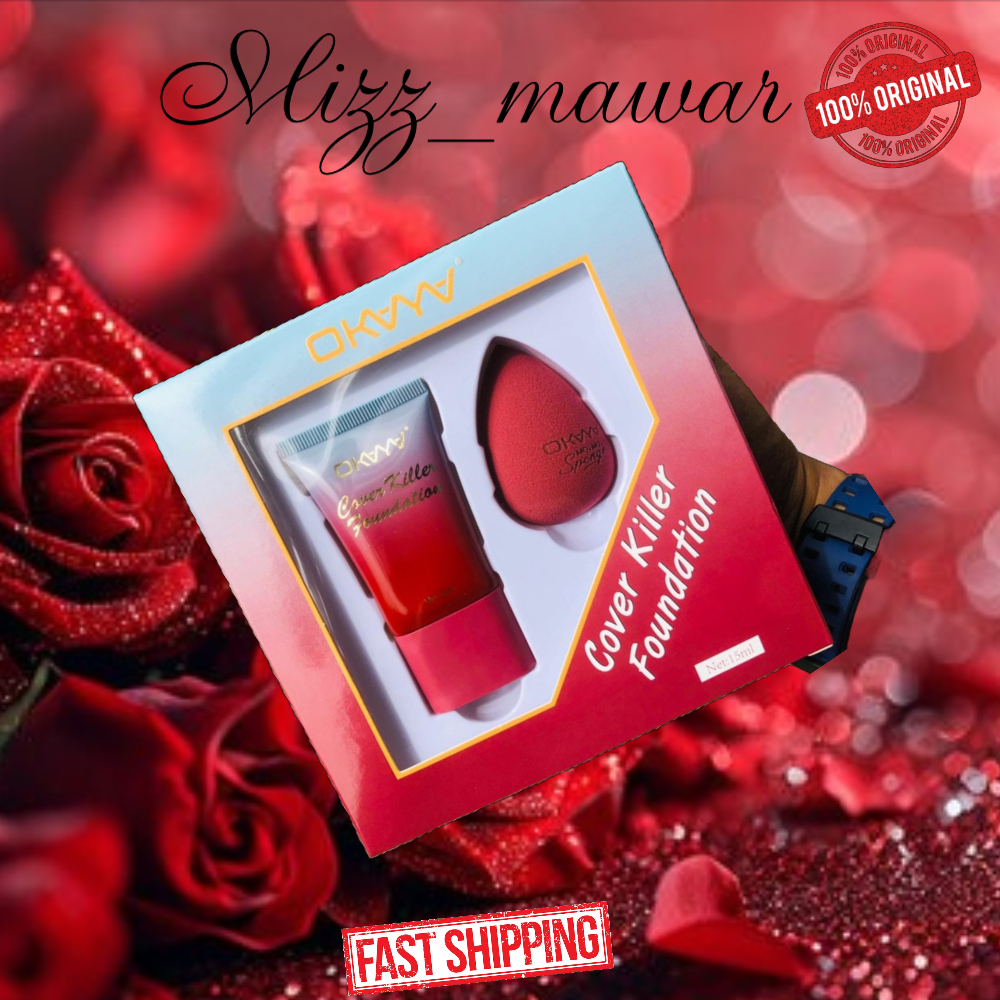OKAYA COVER KILLER FOUNDATION - 100% ORIGINAL HQ | Shopee Malaysia