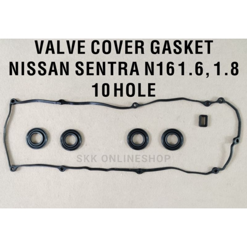 VALVE COVER GASKET SET NISSAN SENTRA N16 1.6, 1.8 (10 HOLE) QG16 ...
