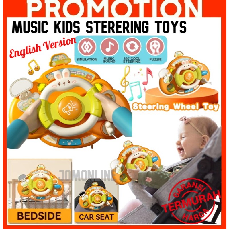 ~Ship From KL~ Car kids Steering Toys Steering Wheel Toy Car Mainan ...