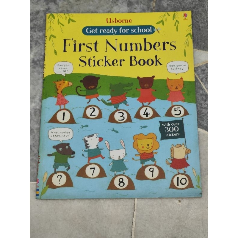 Usborne First Numbers Sticker Book | Shopee Malaysia