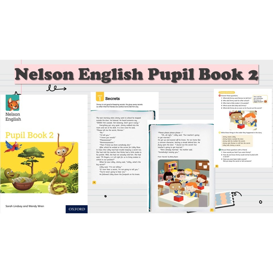 [PRE412] 151 pages Nelson English Pupil Book 2 Workbook Worksheet for ...