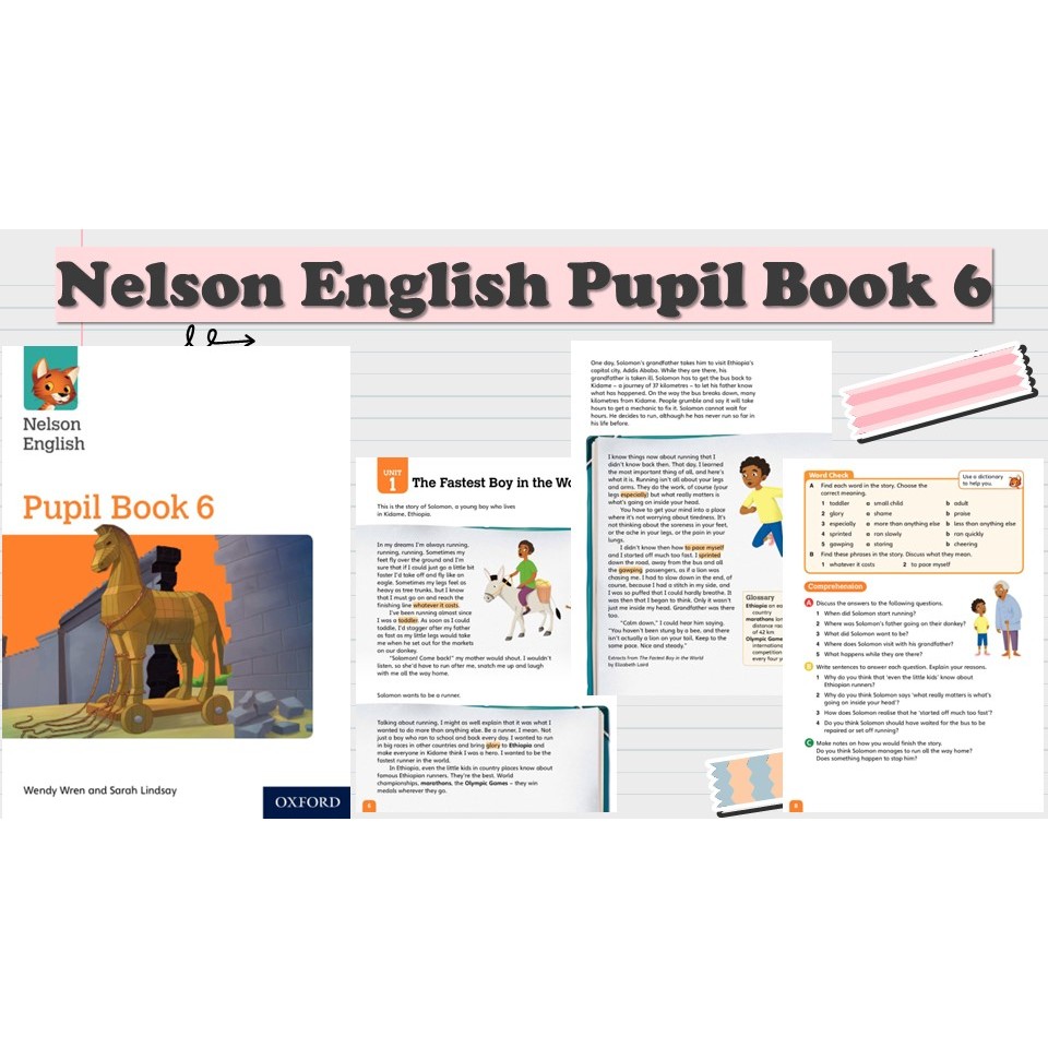 [PRE416] 223 pages Nelson English Pupil Book 6 Workbook Worksheet for ...