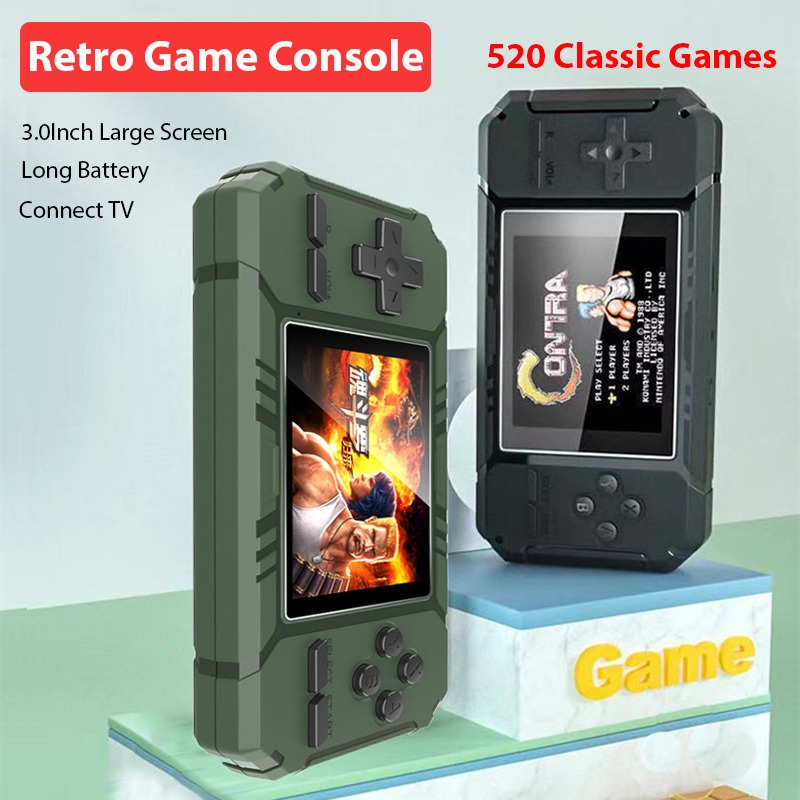 520 In 1 Compilation Video Game Cassette For S8 Tv Game Console Retro ...