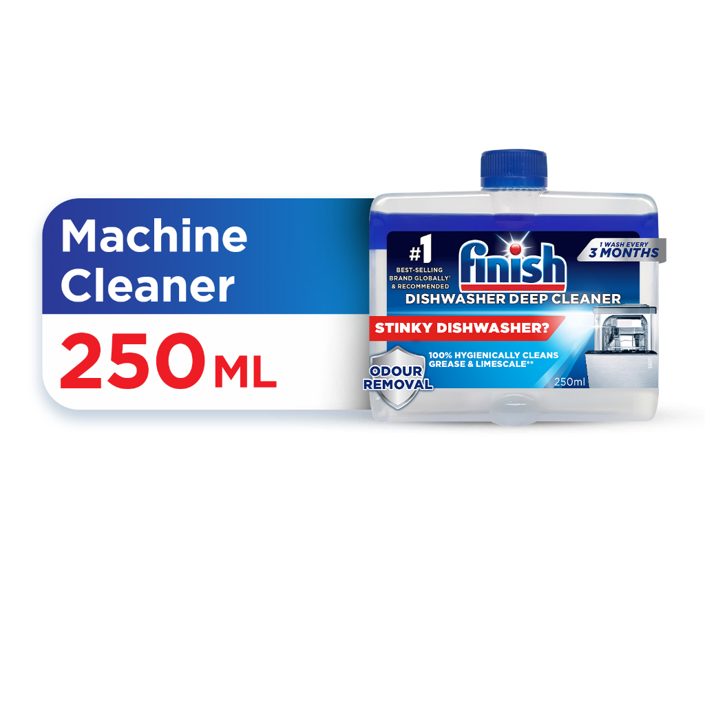 Finish Dishwasher Machine Cleaner Regular Bottle (250ml) [5x Power ...