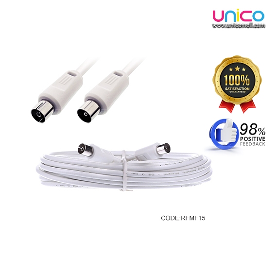 1.5m RF PAL Male to Female Extension Cable - High-Quality Coaxial ...