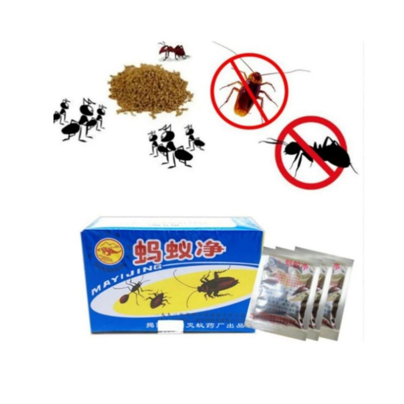 Insects Ant Cockroach Powder Bait Killer Repellent (1 sachet/10 sachet/3g) Umpan Serbuk Serangga ...