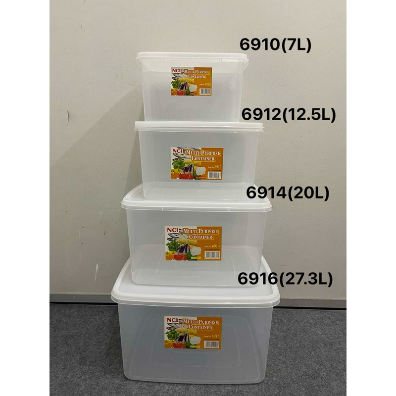 NCI 6910 6912 6914 6916 BPA Free Plastic Multipurpose Food Container ...