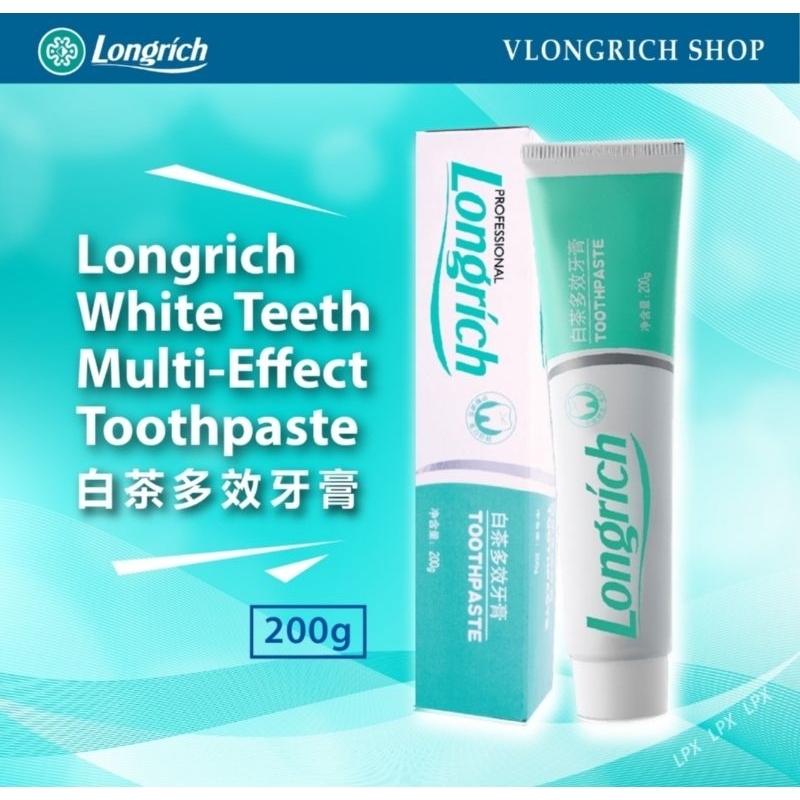 [200g] Longrich White Tea Multi-Effect Toothpaste 隆力奇白茶多效牙膏 (200g ...
