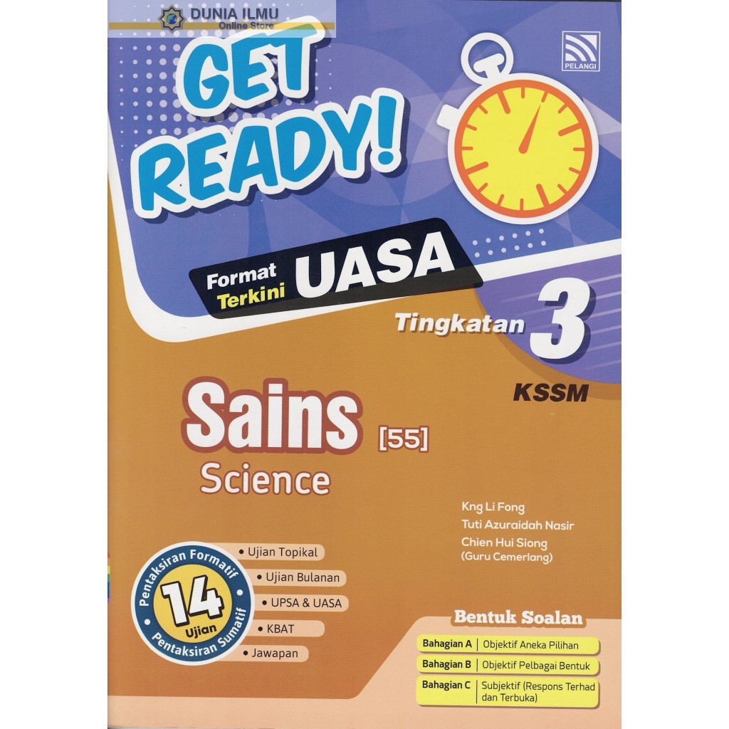 BUKU LATIHAN : GET READY! FORMAT TERKINI UASA SAINS & SCIENCE (55) TINGKATAN 3 KSSM | Shopee ...