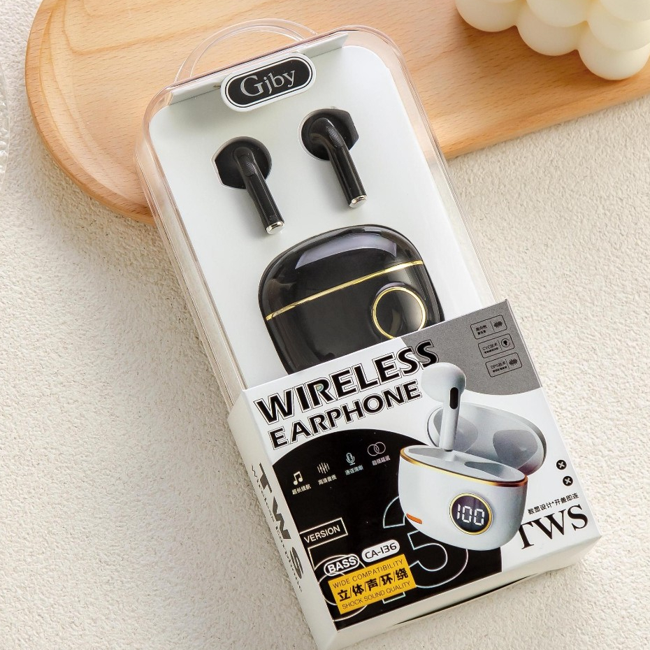 Guanjia CA-136 In-ear Texture TWS True Wireless Bluetooth Headset Voice Noise Cancelling Stereo ...