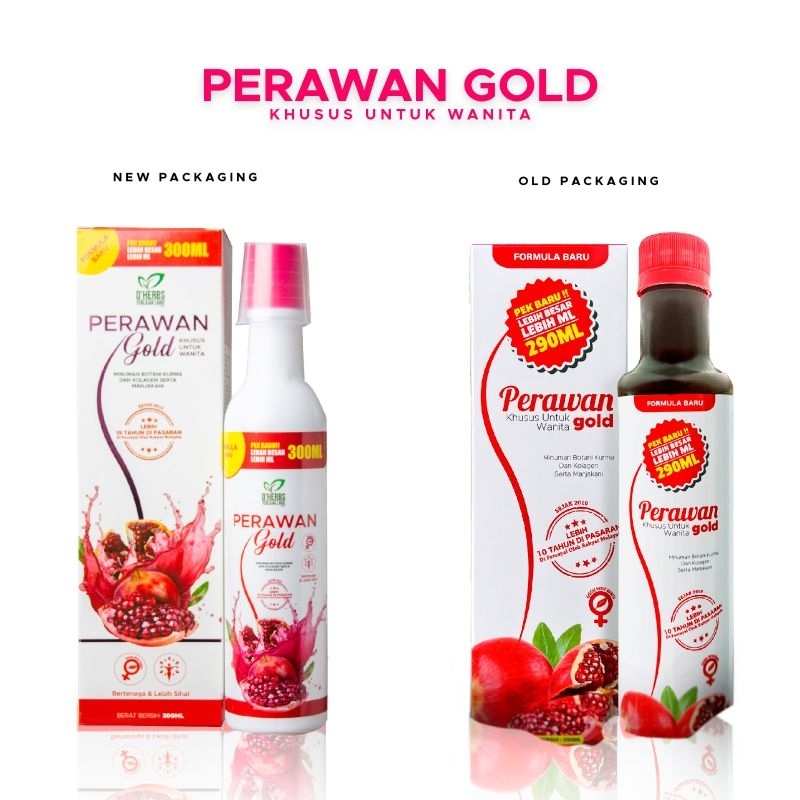JUS PERAWAN GOLD NEW LOOK 300ML BOTTLE BY DATO ALIF SYUKRI DHERBS ...