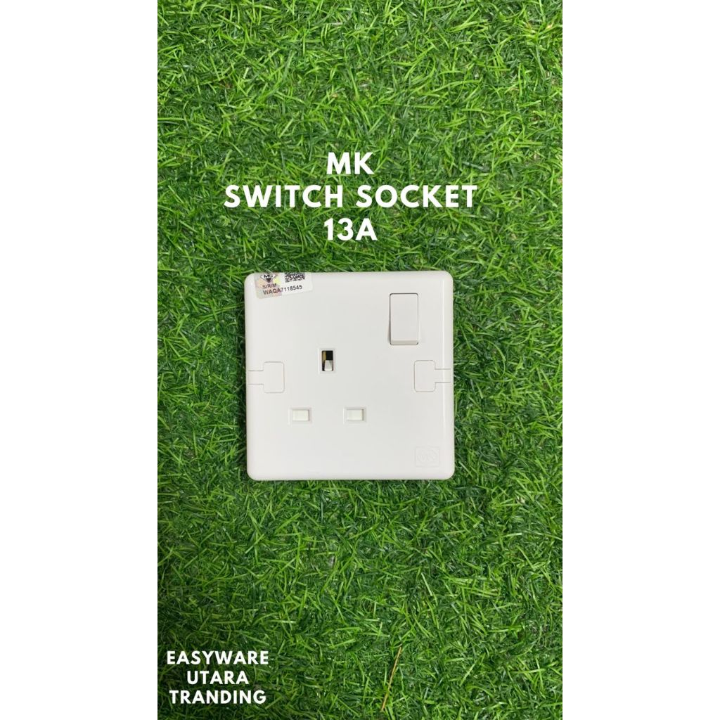 MK SWITCH SOCKET 13A/SWITCH SOCKET MK/SWITCH SOCKET TAHAN PANAS/MK ...