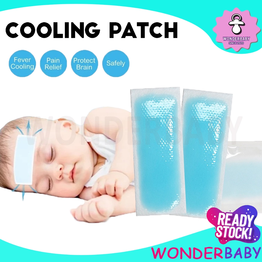 2pc Fever Cooling Gel Patch Cool Fever Patch Migraine Headache Pad ...