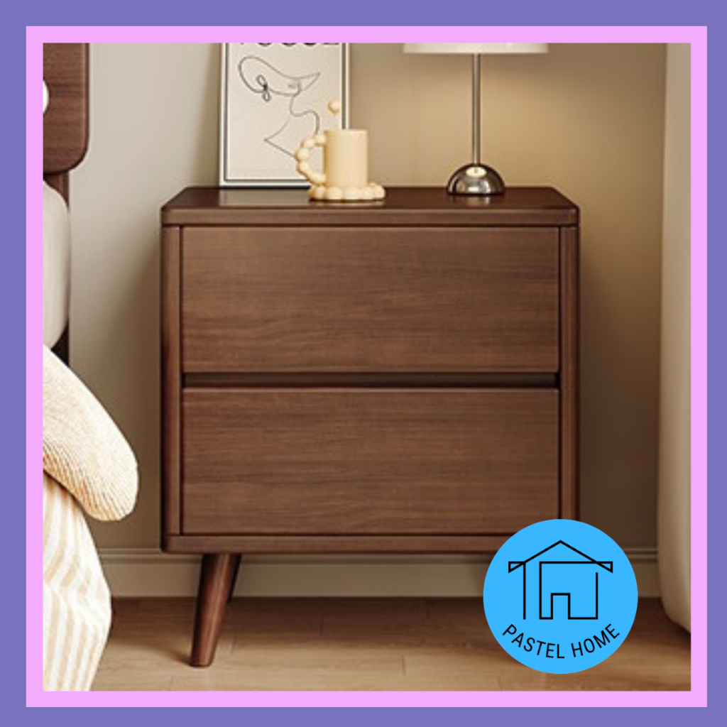 PH Modern Wooden Bedside Table Bedroom Side Cabinet Wood Modern Bedside ...