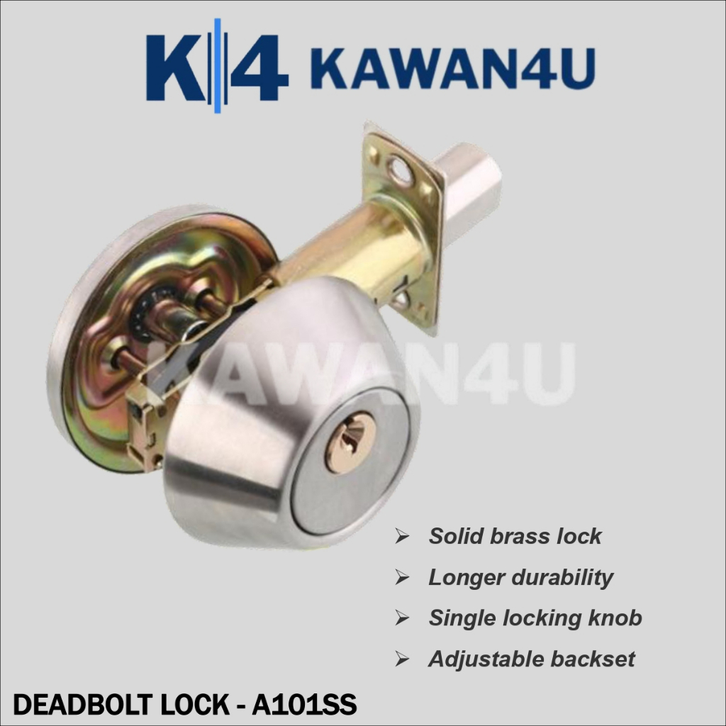 Deadbolt Lock A101SS Single Dead Bolt Door Lock Security Thumbturn ...