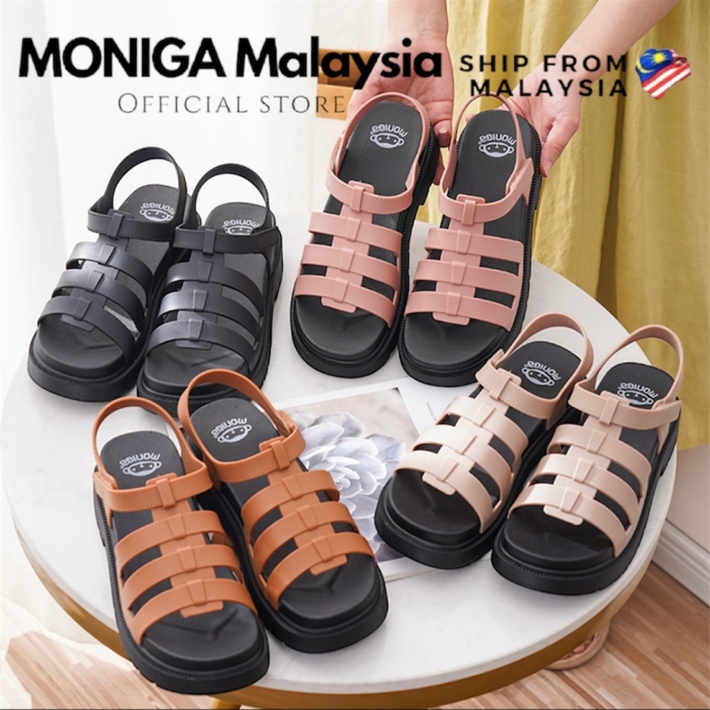 MONIGA - Koleksi Baru Premium Sandal Perempuan | New Collection Mesh ...