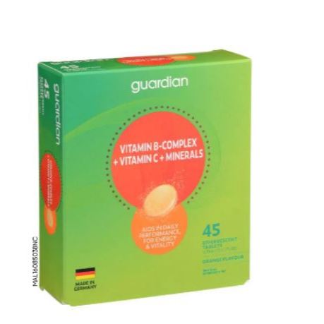 Guardian Vitamin B-Complex + Vitamin C + Minerals Effervescent Tablet ...