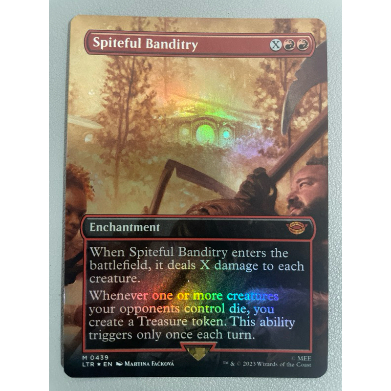 MTG:The Lord of the Rings (LTR) M0439 - Spiteful Banditry (Borderless ...