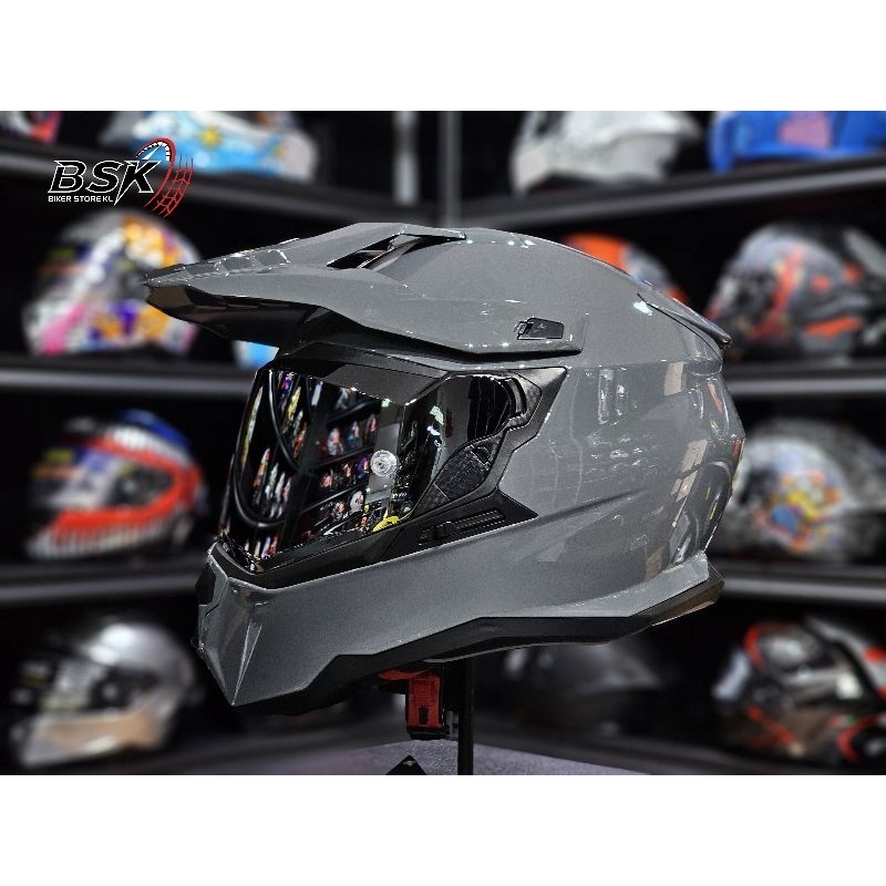 Original GSB XP-22 Cement Grey Enduro/Adventure Helmet | Shopee Malaysia
