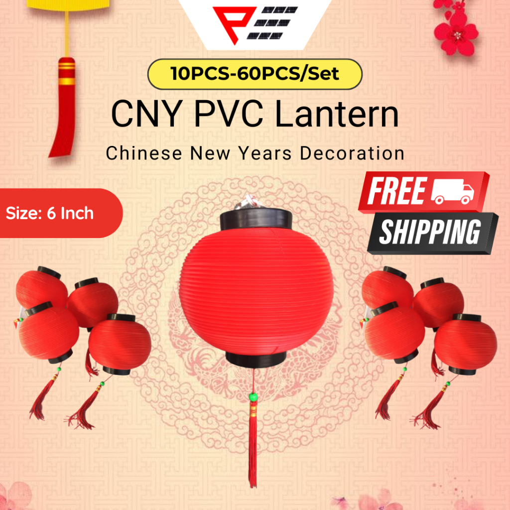 CNY PVC Lantern (10PCS/Set - 60PCS/Set) CNY Red Lantern Chinese New ...