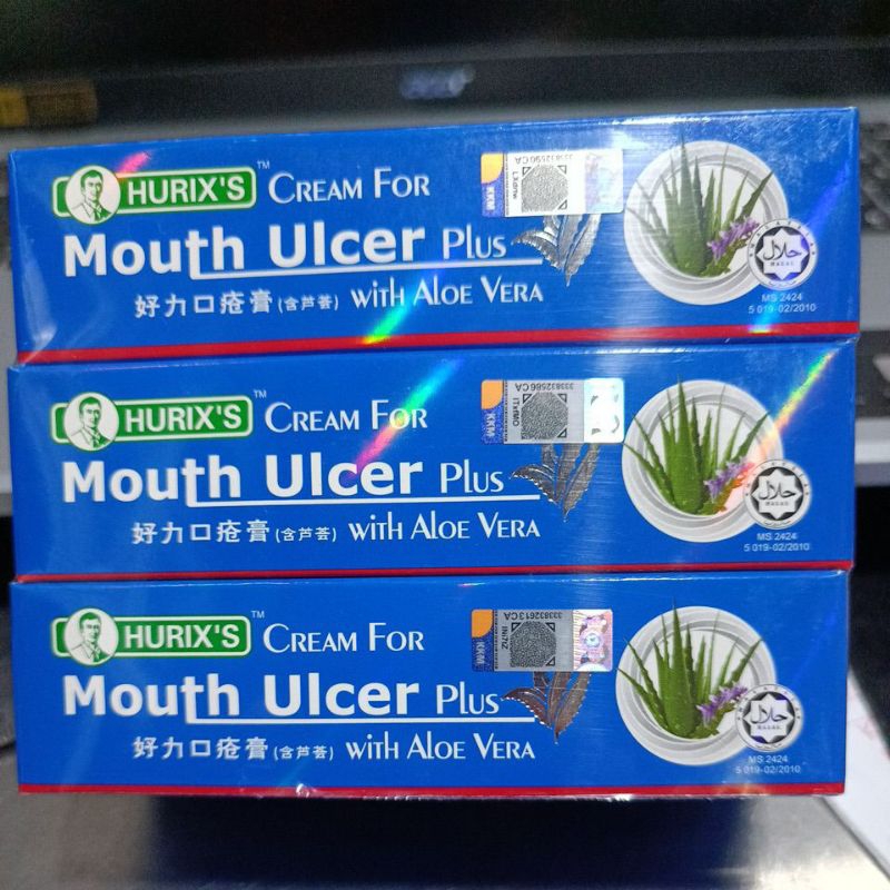 Hurix's Mouth Ulcer Plus with Aloe Vera 5gm (1tube) | Shopee Malaysia