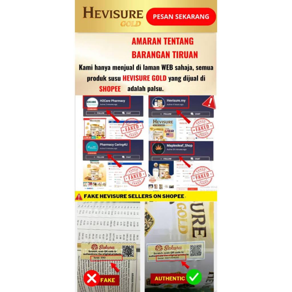 [3 Tins Hevisure][ORIGINAL][READY STOCK] Hevisure Gold Diabetic Milk ...