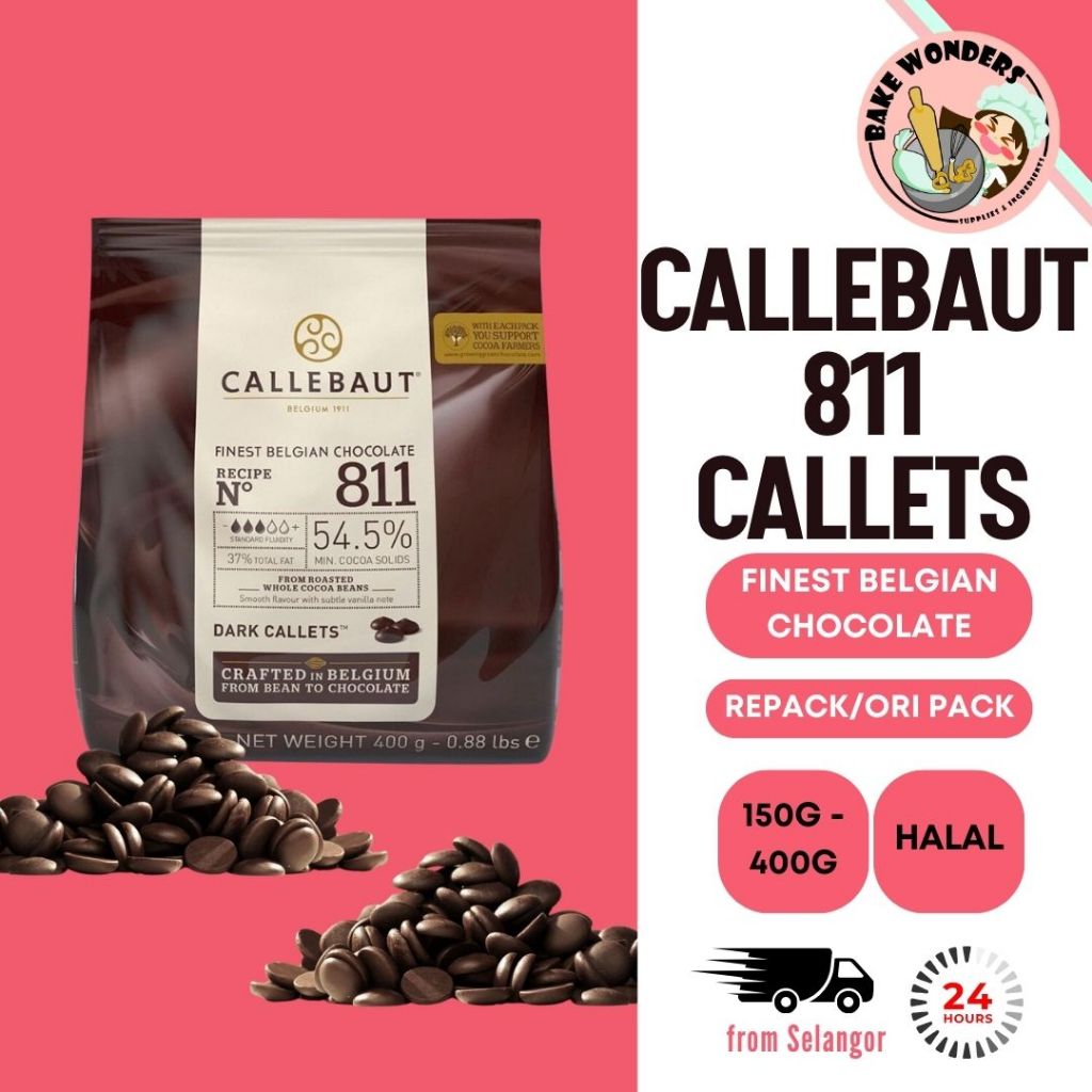 Callebaut 811 Dark Chocolate Callets/Callebaut 54.5% Semi Sweet ...