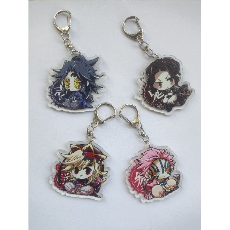 Upper Moon Demon Slayer Anime Acrylic Keychain-Doma,Muzan,Akaza ...
