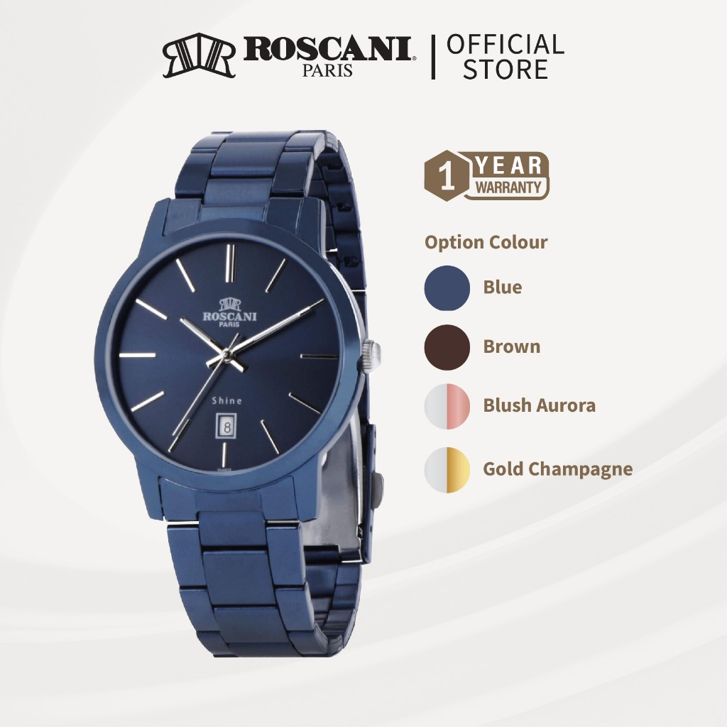 Roscani Finn 450 (Sunray Dial) Mineral Crystal Bracelet Men Watch | Shopee Malaysia