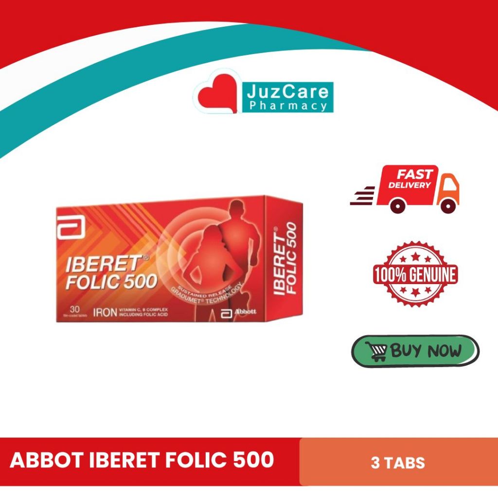 ABBOT Iberet Folic | 30 tab | Shopee Malaysia