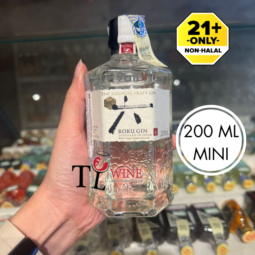 Roku Gin 200ml miniature Alc: 43% Duty paid 100% ORIGINAL (Japanese Gin ...
