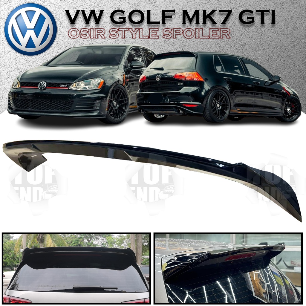 VOLKSWAGEN GOLF MK7 MK7.5 GTI R TSI RLINE OSIR REAR ROOF SPOILER VW ...