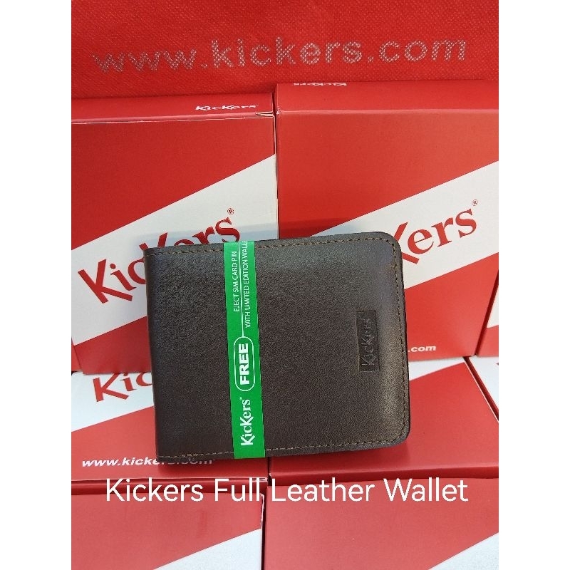 Kickers Full Leather Wallet 👉🏻100% Original👉🏻1KDRA-M-52995 👉🏻Warna ...