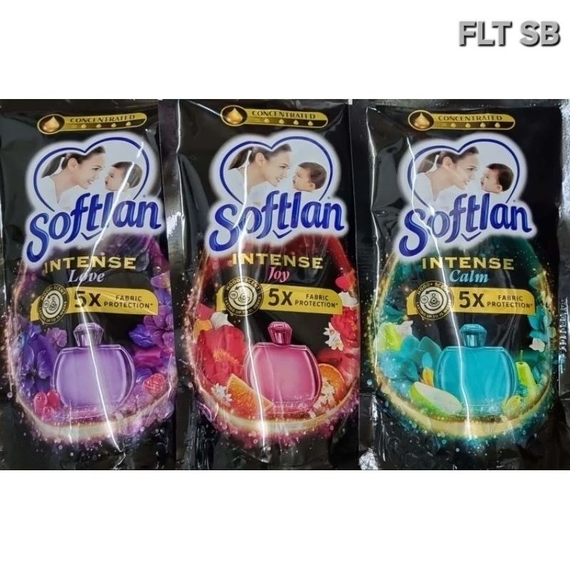 Softlan Intense Perfume Fabric Softener (Refill Pack) 550ml | Shopee ...