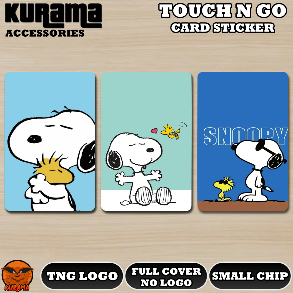 [ Snoopy ] Touch n Go Card Sticker Cover TNG / MASTER / VISA / CREDIT ...