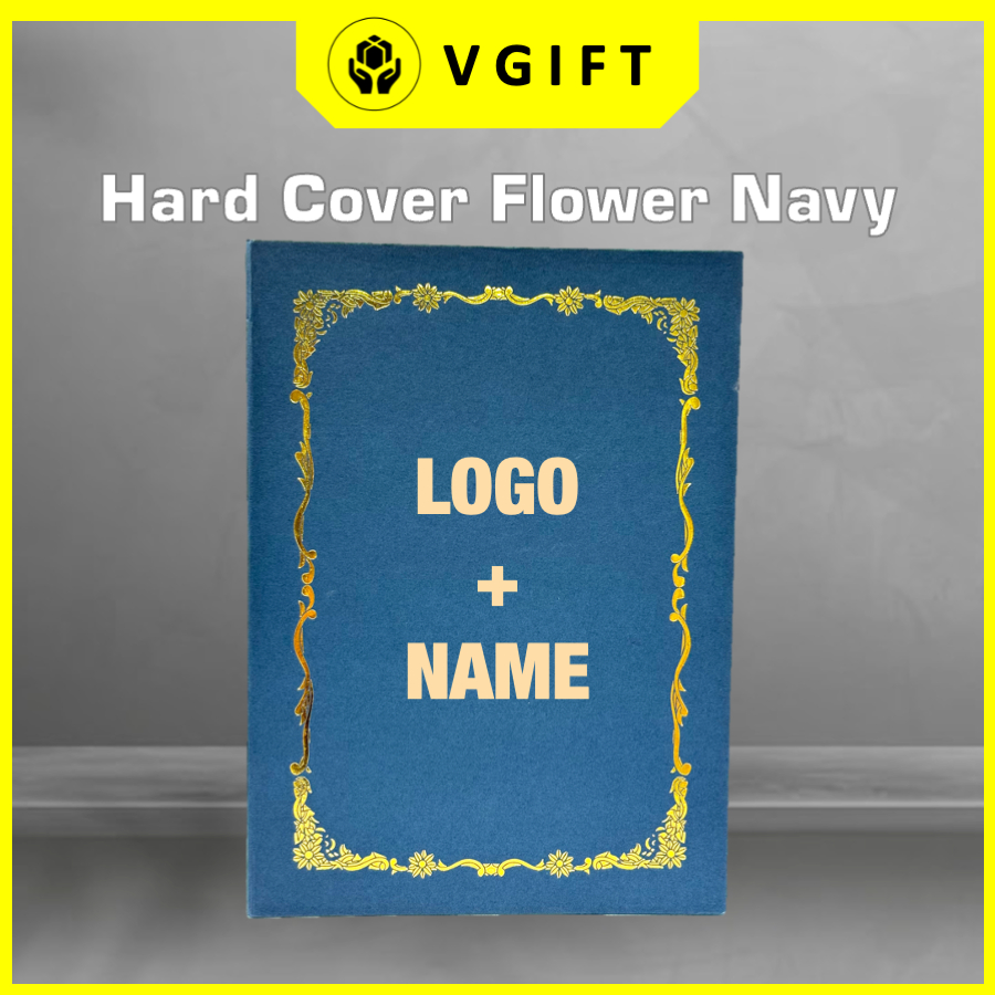 [ 50PCS ] + PRINTING A4 Certificate Holder Hard Cover with Gold Border ...