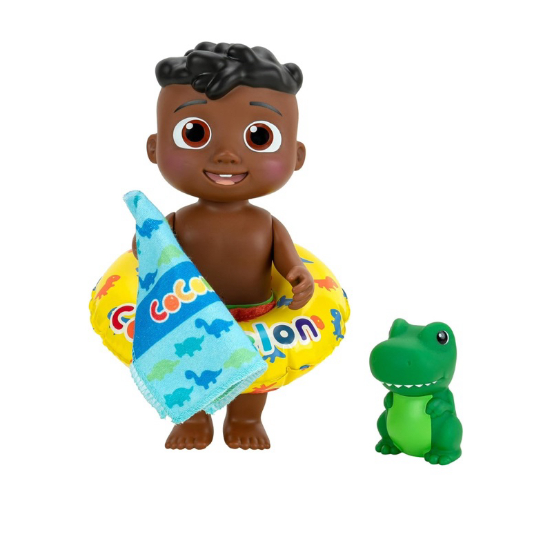 Cocomelon Cody - Splish Splash Cody Doll with Dino Bath Squirter and ...