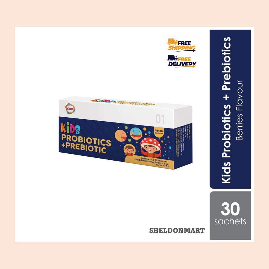 FREE SHIPPING [EXP: 12/2026] GKB KIDS PROBIOTICS + PREBIOTIC 2G x 30 ...