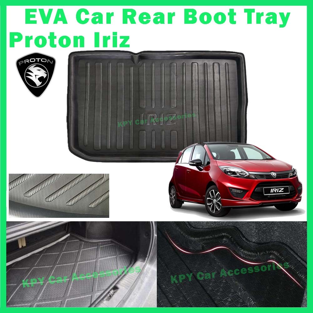 Proton Iriz Custom Fit OEM Car Rear Boot Tray Luggage Cargo Trunk Tray ...