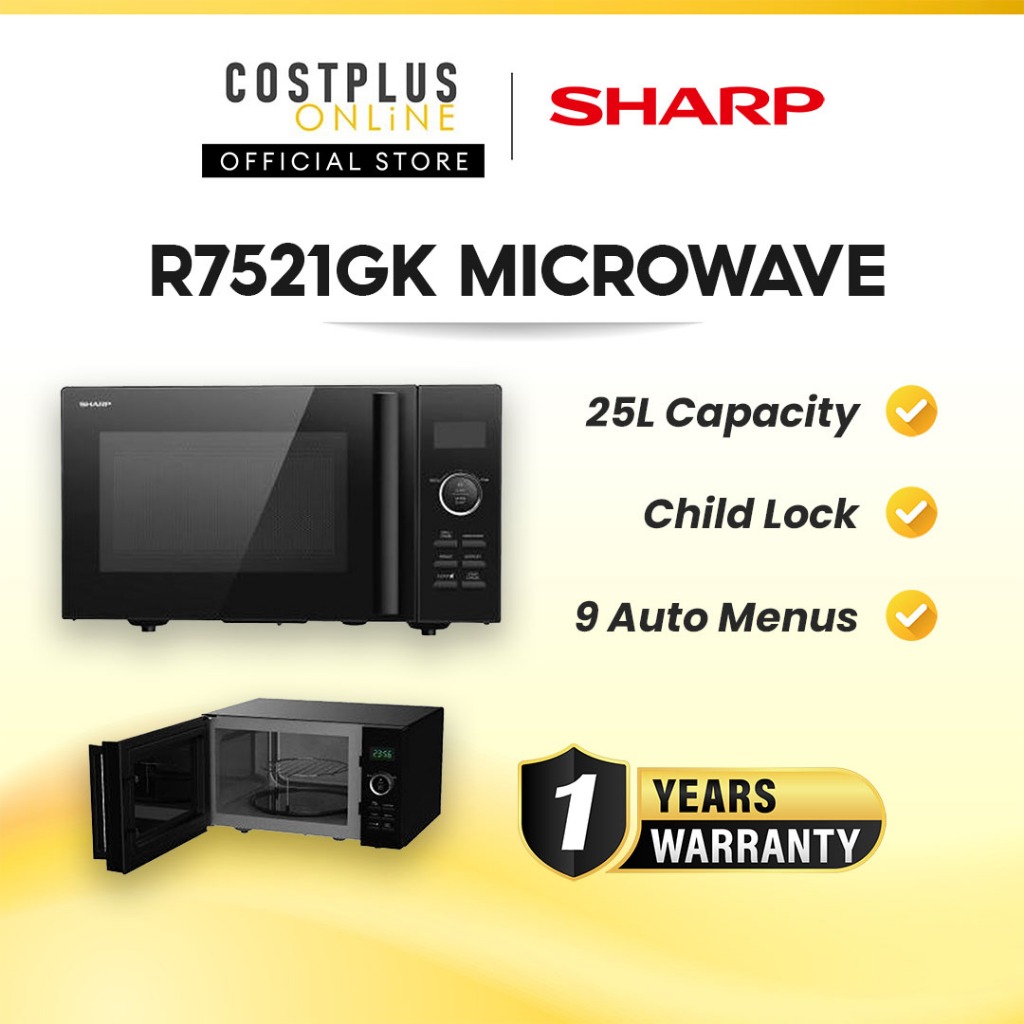Sharp Microwave Oven with Grill - Digital 25L R7521GK | Shopee Malaysia