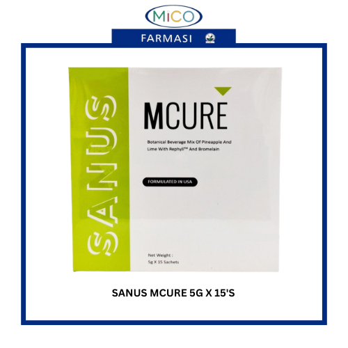 (ALTERNATIVE PAIN KILLER) SANUS MCURE 5G X 15 SACHETS - [EXP: 12/2024 ...