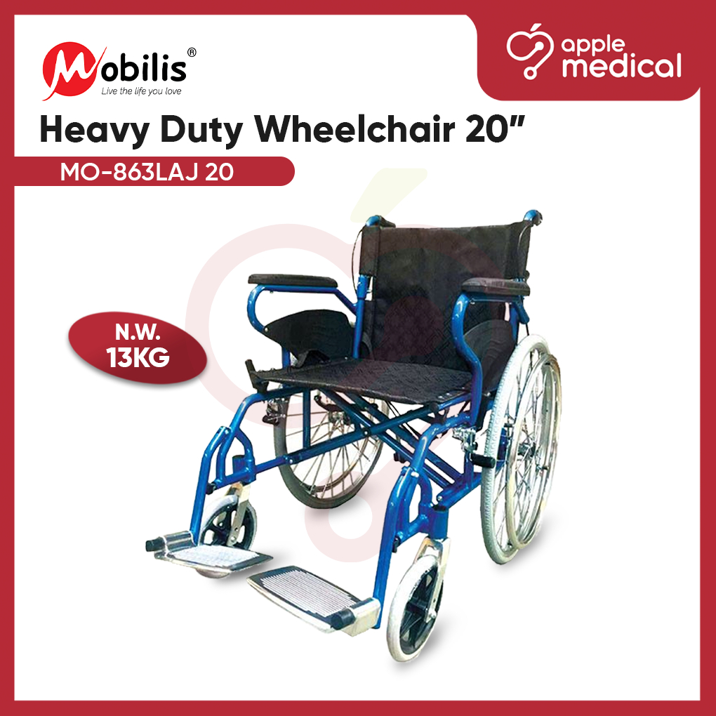Mobilis Heavy Duty Wheelchair 20" / Kerusi Roda Tugas Berat 20" ( MO ...
