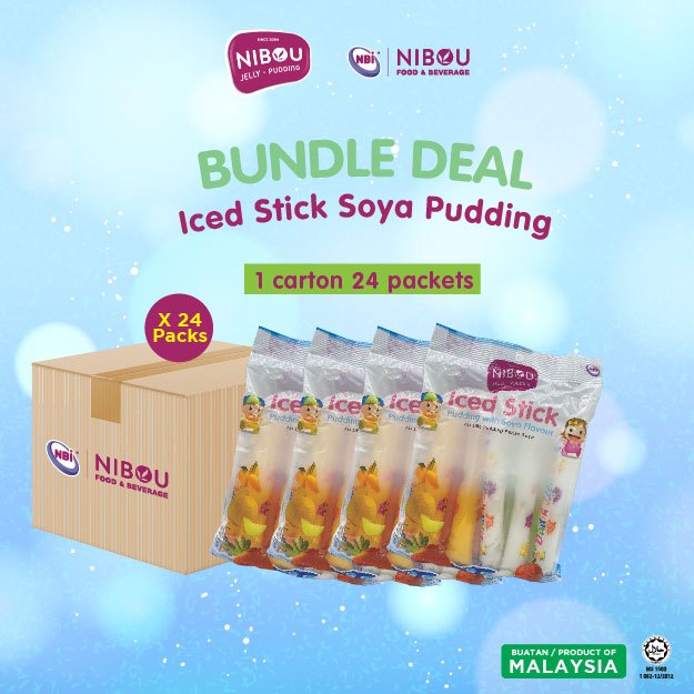 Nibou (NBI) Dadih Iced Stick Soya Pudding (40gm x 10 x 24) - Door Gift ...